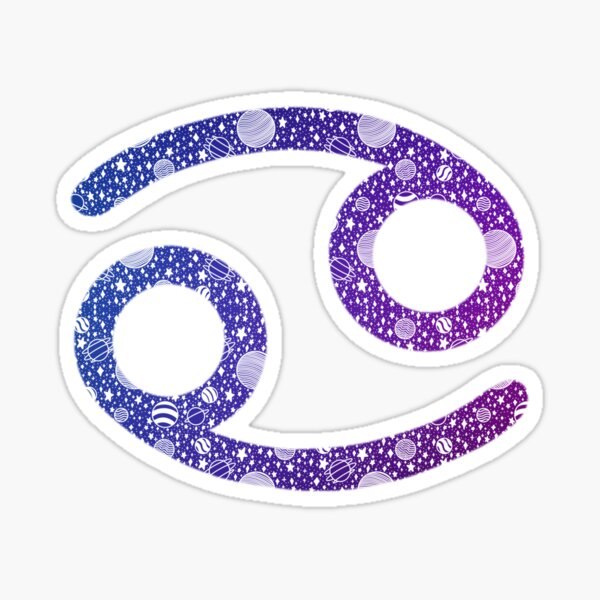 "Cancer star sign " Sticker for Sale by chloesartworld | Redbubble