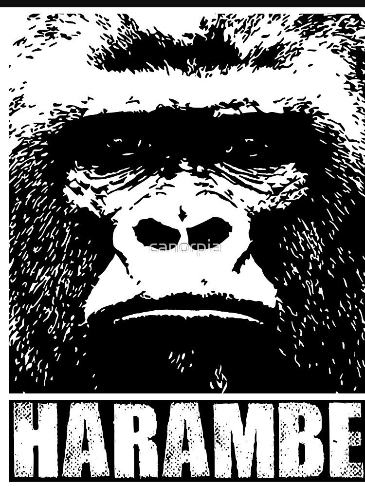 "harambe" T-shirt for Sale by canorpia | Redbubble | harambe t-shirts ...