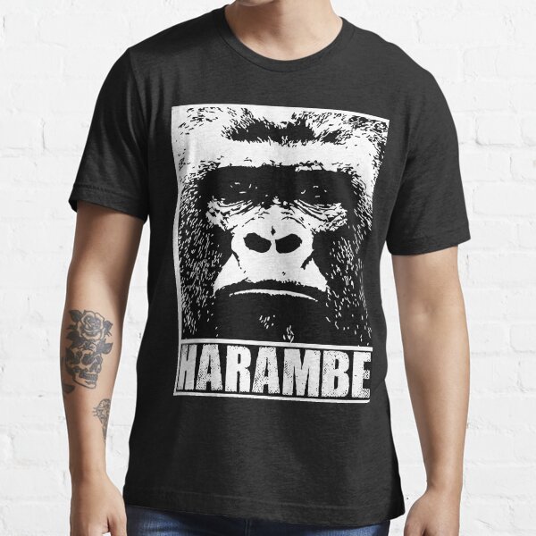 "harambe" T-shirt for Sale by canorpia | Redbubble | harambe t-shirts - gorilla t-shirts - rip t ...