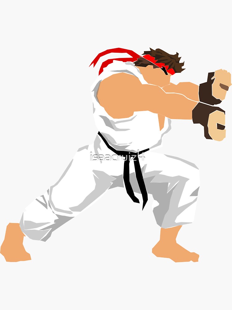"Ryu Minimalist " Sticker for Sale by isaacruiz4 | Redbubble