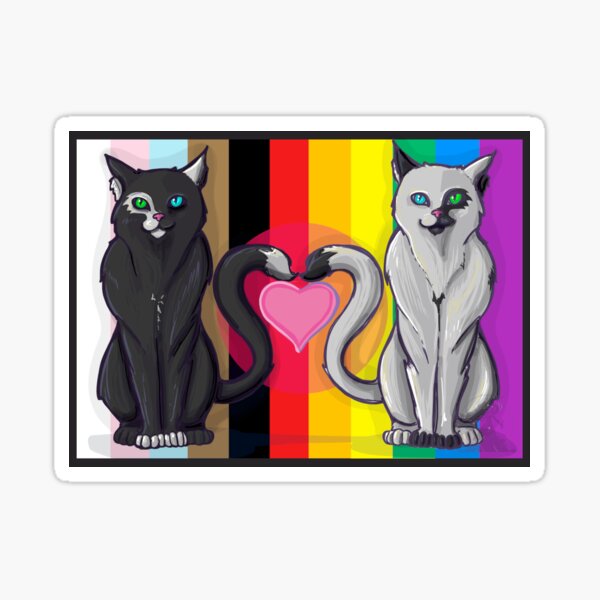 "Pride Cats" Sticker by Empress-Works | Redbubble