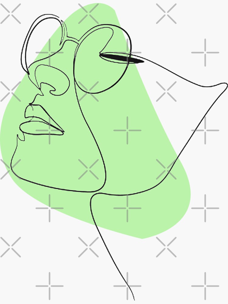 "woman face" Sticker for Sale by kdesigner1 | Redbubble