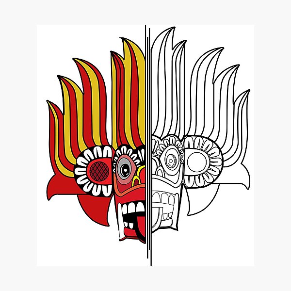 "Sri Lankan Cultural Yaka face Mask Classic T-Shirt devil" Photographic ...