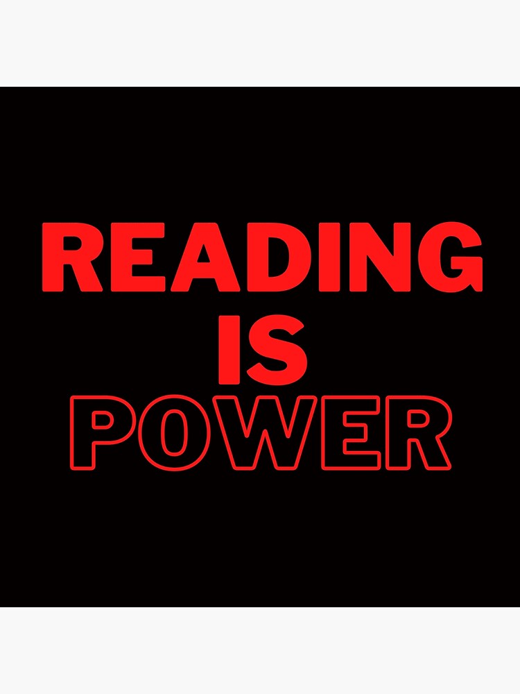 "Reading is power super simple design" Poster for Sale by Booklovery ...
