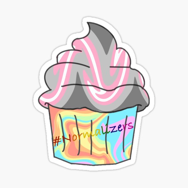 "Demigirl Cupcake" Sticker by Normalizers | Redbubble