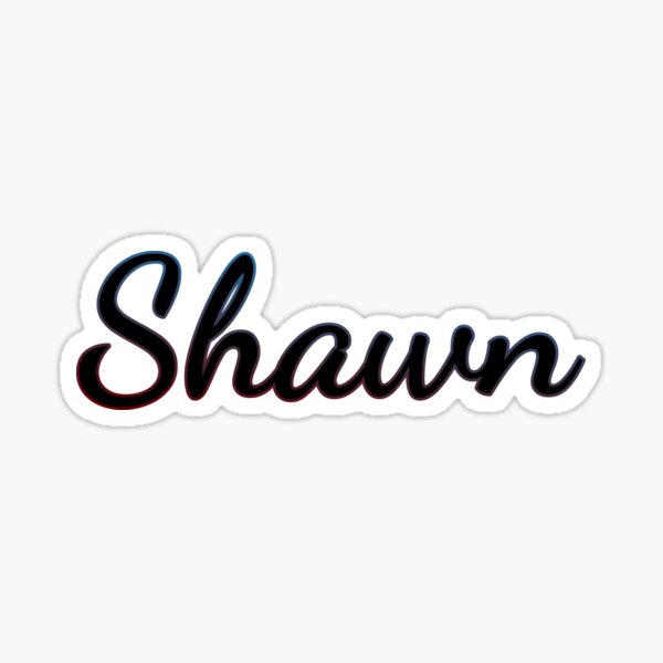 "Shawn" Sticker for Sale by ArtPop88 | Redbubble