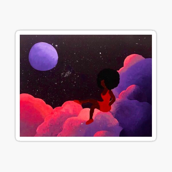 "Fro In The Clouds" Sticker for Sale by TheArtisticSeal | Redbubble