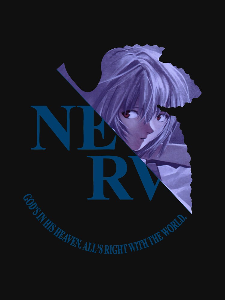 "Neon Genesis Evangelion Rei NERV" T-shirt for Sale by dostyafitness ...