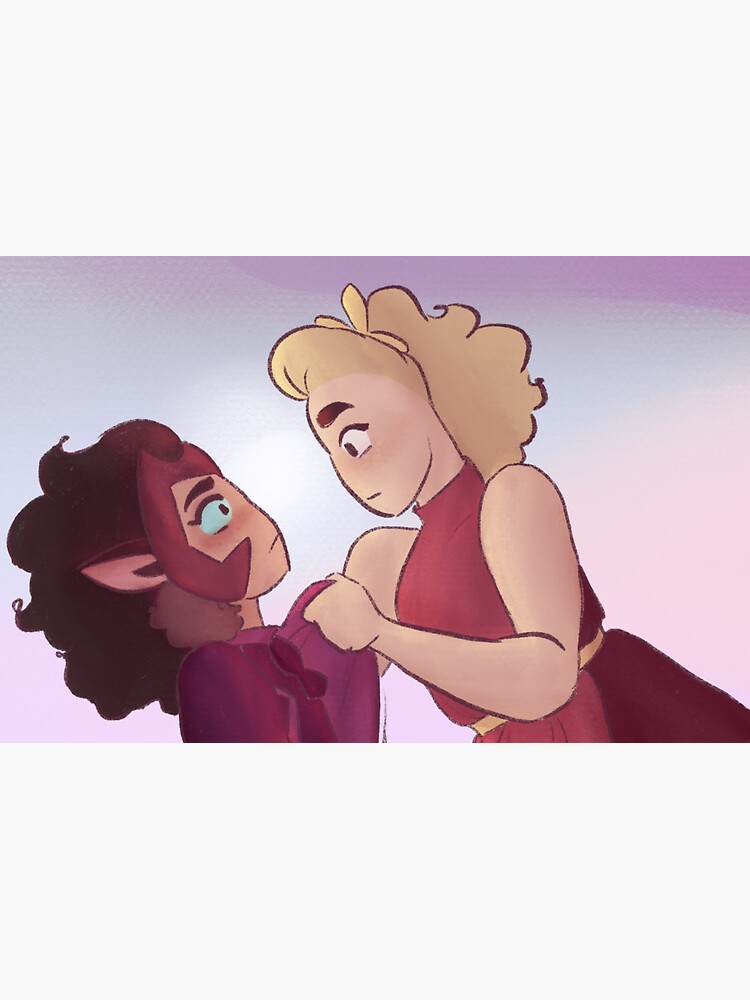 "catradora princess prom" Sticker by kyoaladraws | Redbubble