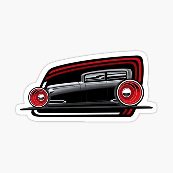 "Hot Rod Art Scarab Motorsports Rat Rod Logo" Sticker for Sale by ...