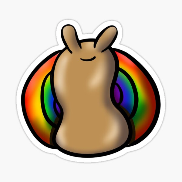 "Rainbow Snail Emote Design" Sticker for Sale by Just-Cline | Redbubble