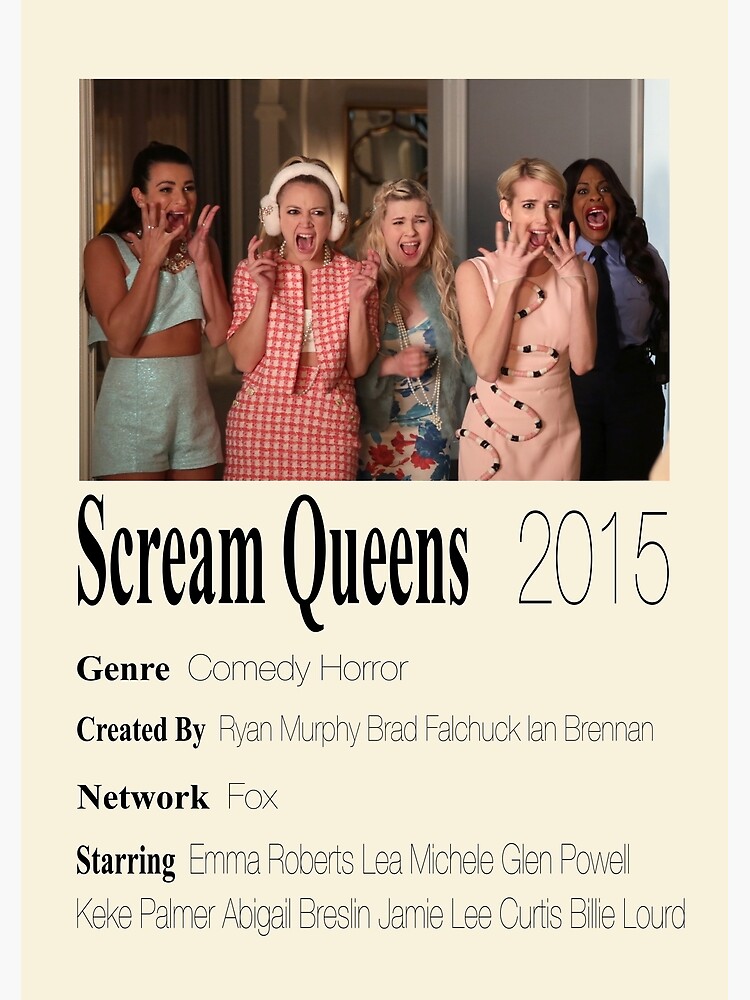 "Scream Queens Poster" Poster for Sale by tlee322 | Redbubble