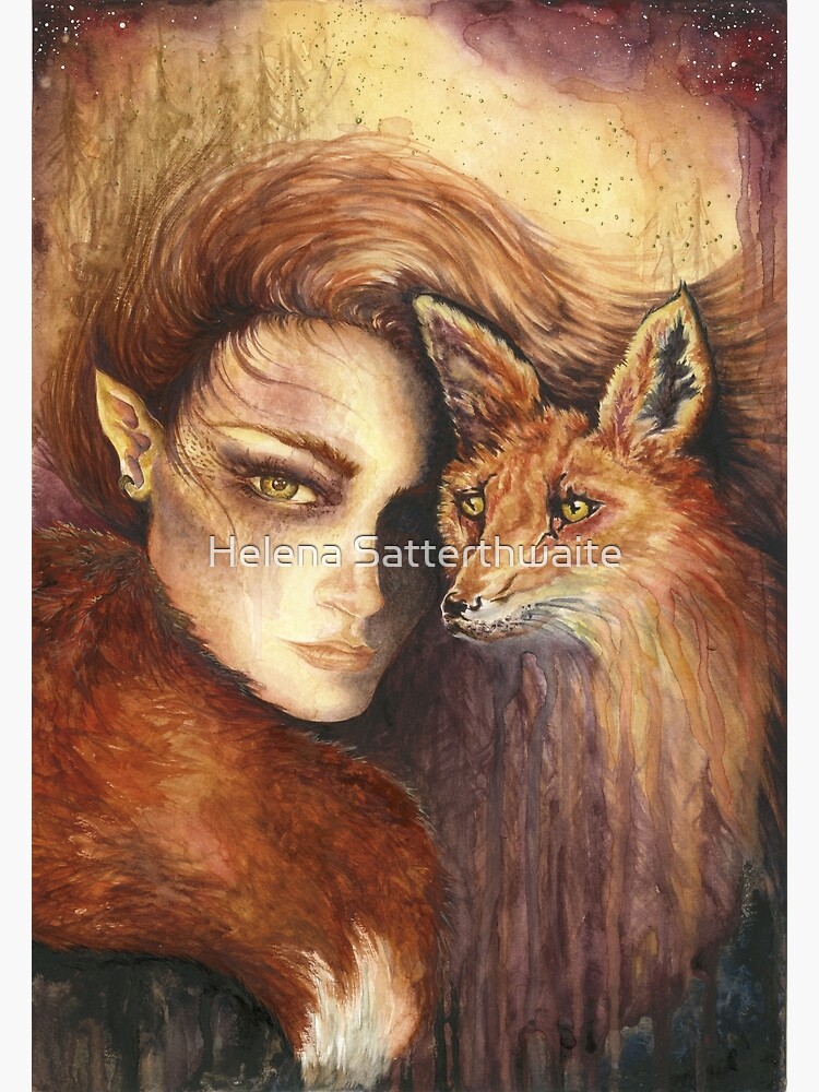 "Untamed - Fairy Tale Watercolour Painting" Poster by Cerulean-Ink ...