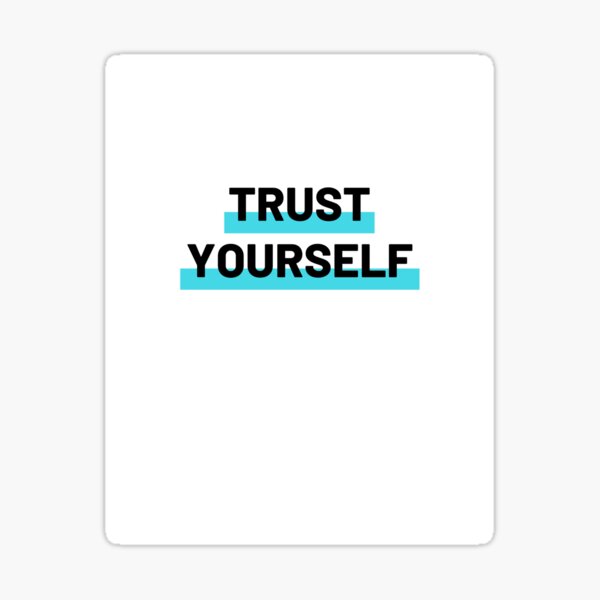 "trust" Sticker for Sale by ALHILAL | Redbubble