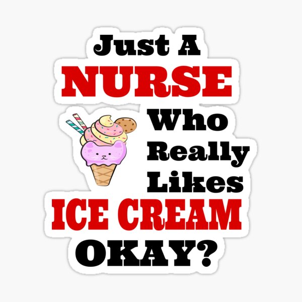 "Sarcastic Kawaii, Anime, Manga, Ice Cream Cone Lover Gift for Nurse ...