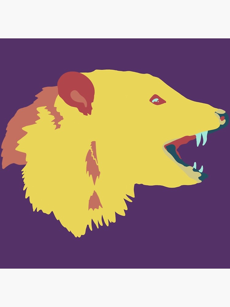 "Screaming Possum Emblem" Poster by Spellhammer | Redbubble