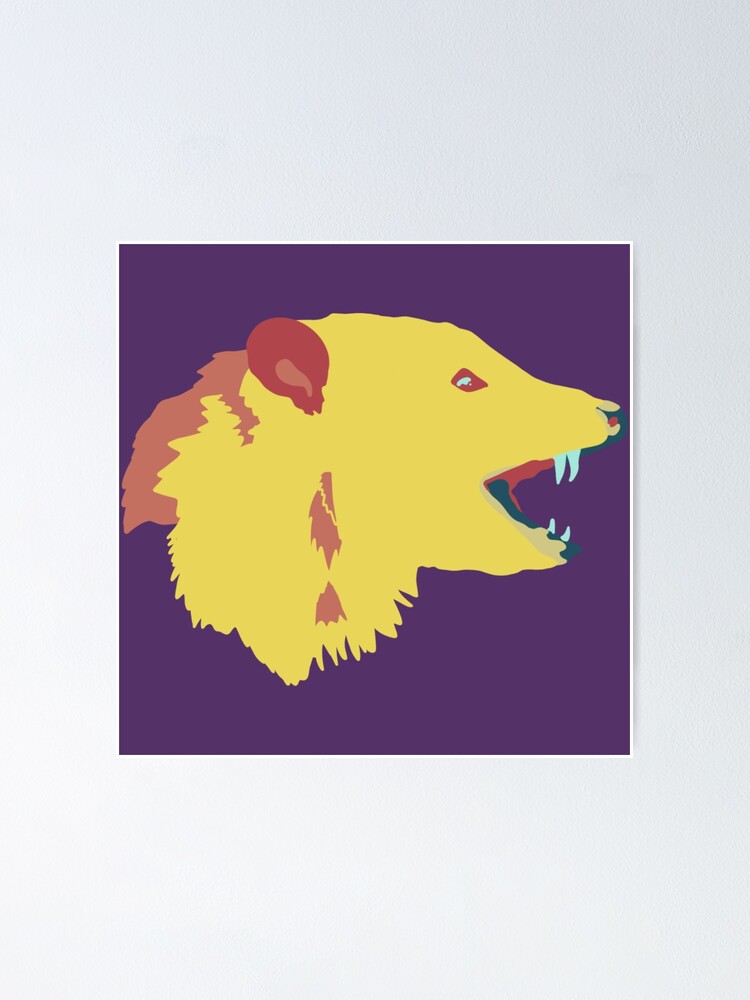 "Screaming Possum Emblem" Poster by Spellhammer | Redbubble