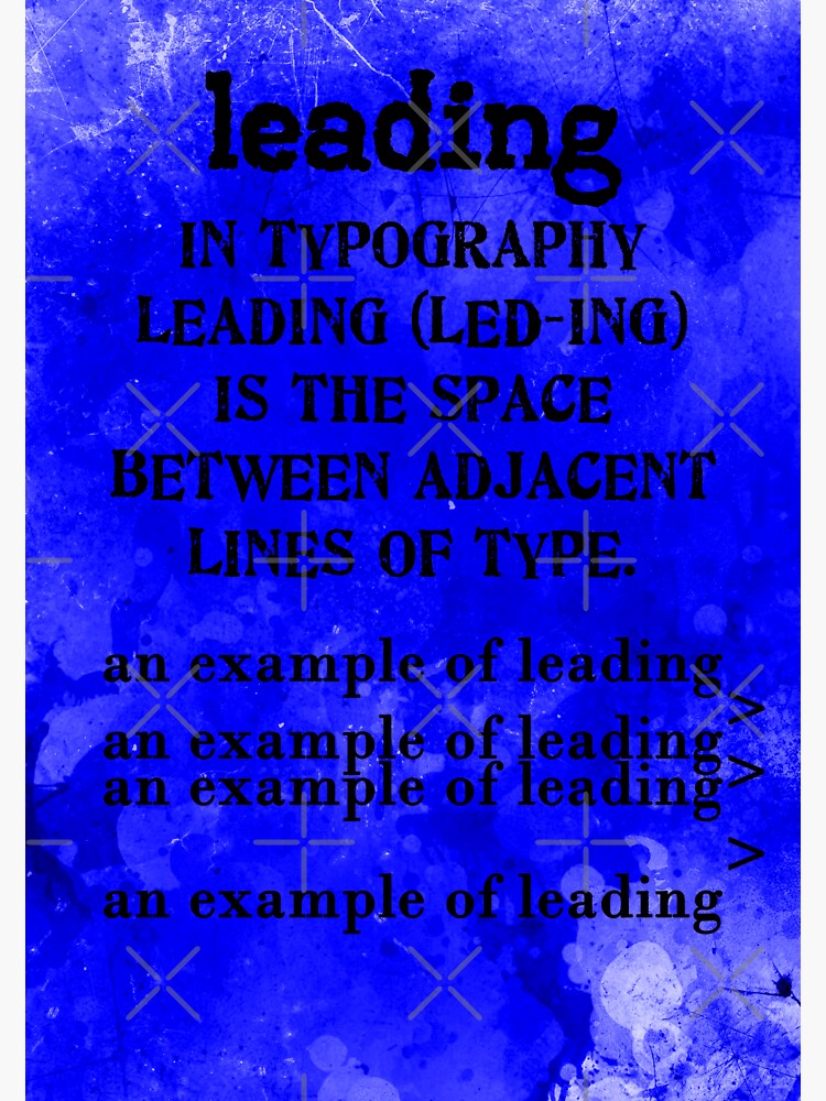 "Leading in Typography" Sticker for Sale by Darcy777 | Redbubble