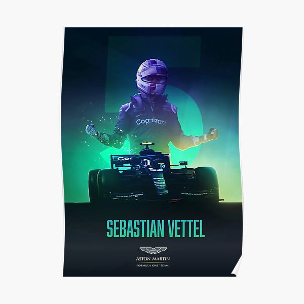 "5: Sebastian Vettel (2021)" Poster for Sale by PrecariousWorld | Redbubble