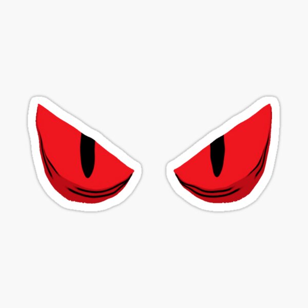"Red Eyes Animated Graphic" Sticker for Sale by ady-gallery | Redbubble