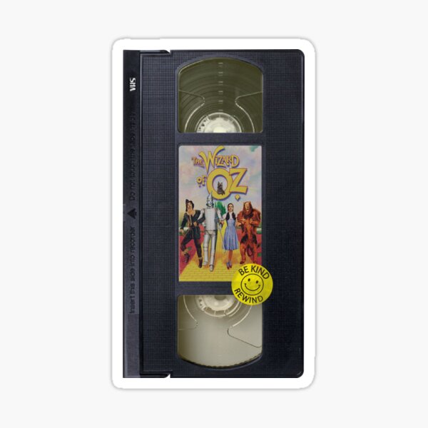 "The Wizard of Oz VHS" Sticker for Sale by MPDDesigner | Redbubble
