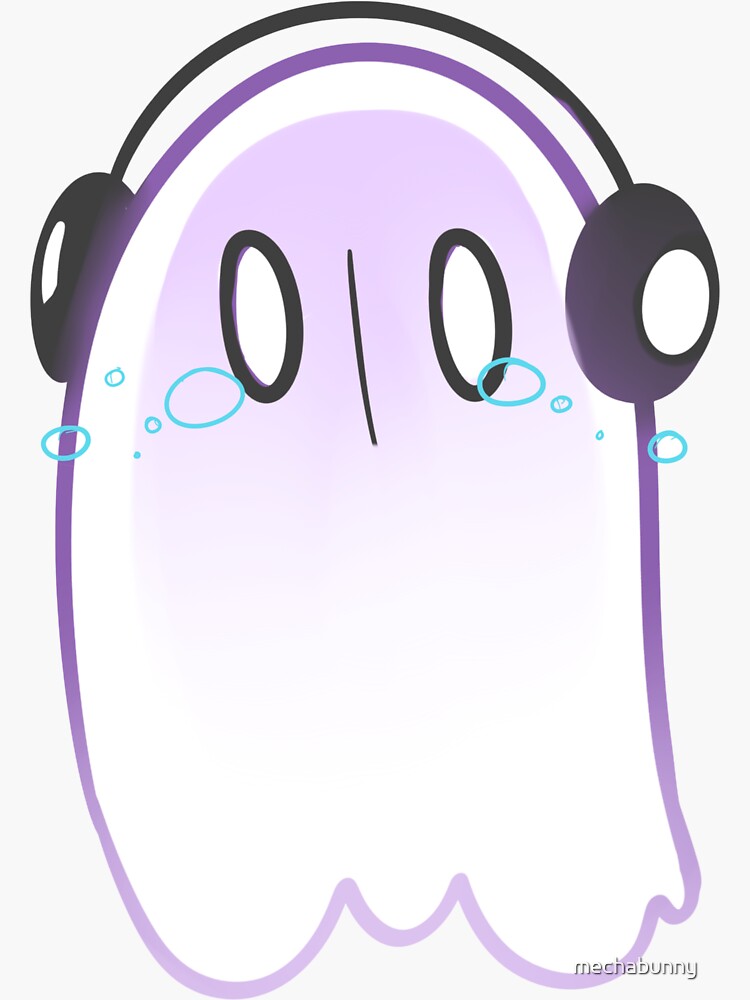 "Napstablook !" Sticker for Sale by mechabunny | Redbubble