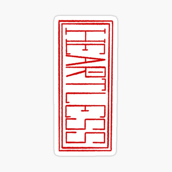 Heartless Logo Stickers | Redbubble