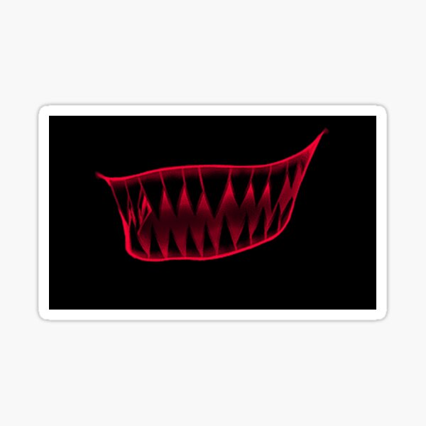 "sharp teeth mask" Sticker for Sale by stark190 | Redbubble