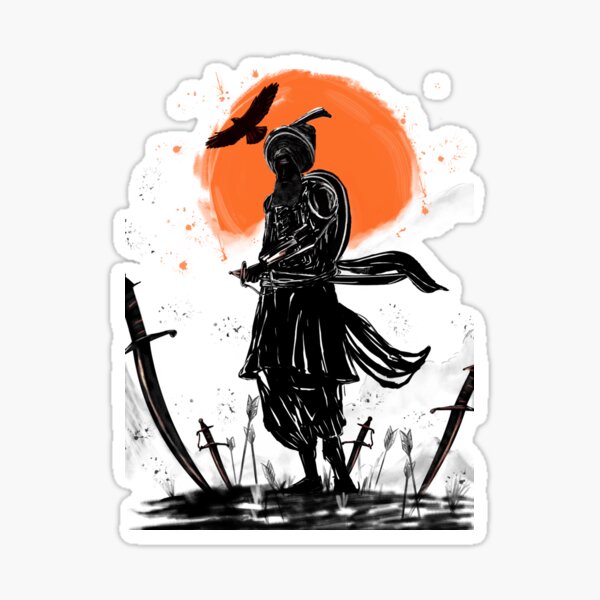 "Sikh warrior " Sticker for Sale by ArtbyADSingh | Redbubble