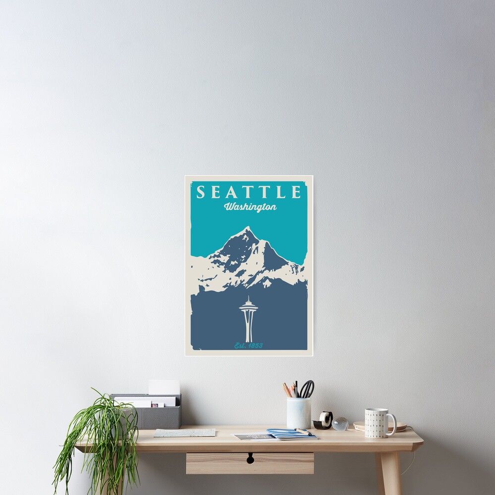 "Seattle Washington." Poster for Sale by ishore1 | Redbubble