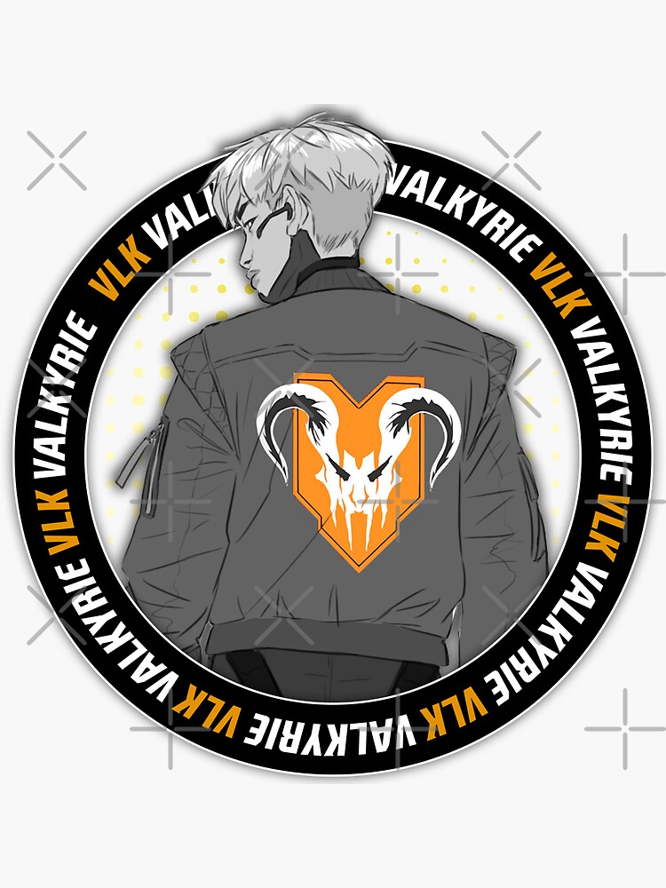 "VLK Valkyrie Apex Legends" Sticker for Sale by ToxicMonkeys09 | Redbubble