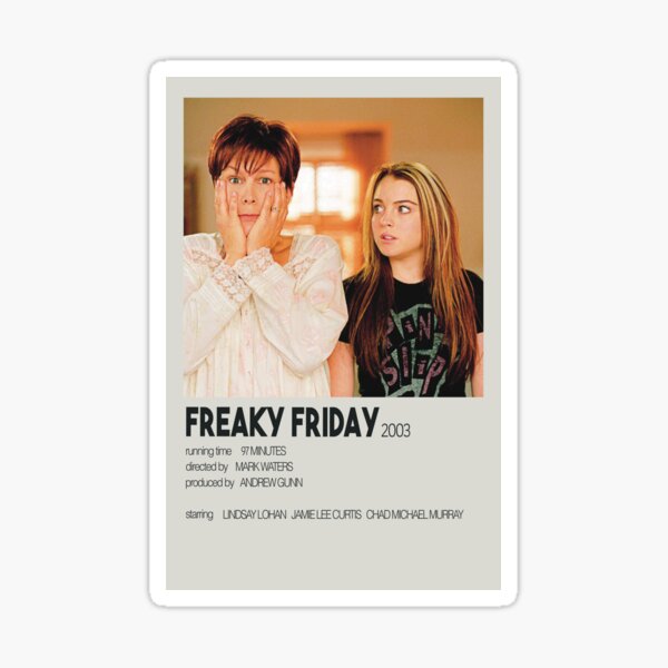 "Freaky Friday 2003- Movie Poster" Sticker for Sale by AndreaDesignsCA ...
