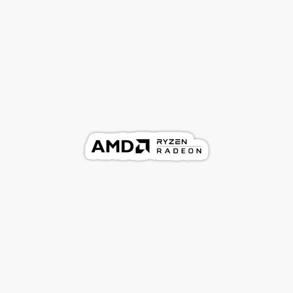"AMD Ryzen Radeon" Sticker for Sale by yeetod | Redbubble