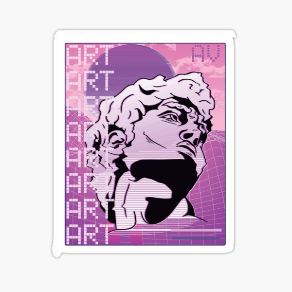 "Vaporwave aesthetic" Sticker for Sale by TRIBExSPACE | Redbubble