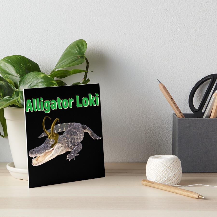 "Alligator Loki" Art Board Print for Sale by Kyllerbuzcut | Redbubble