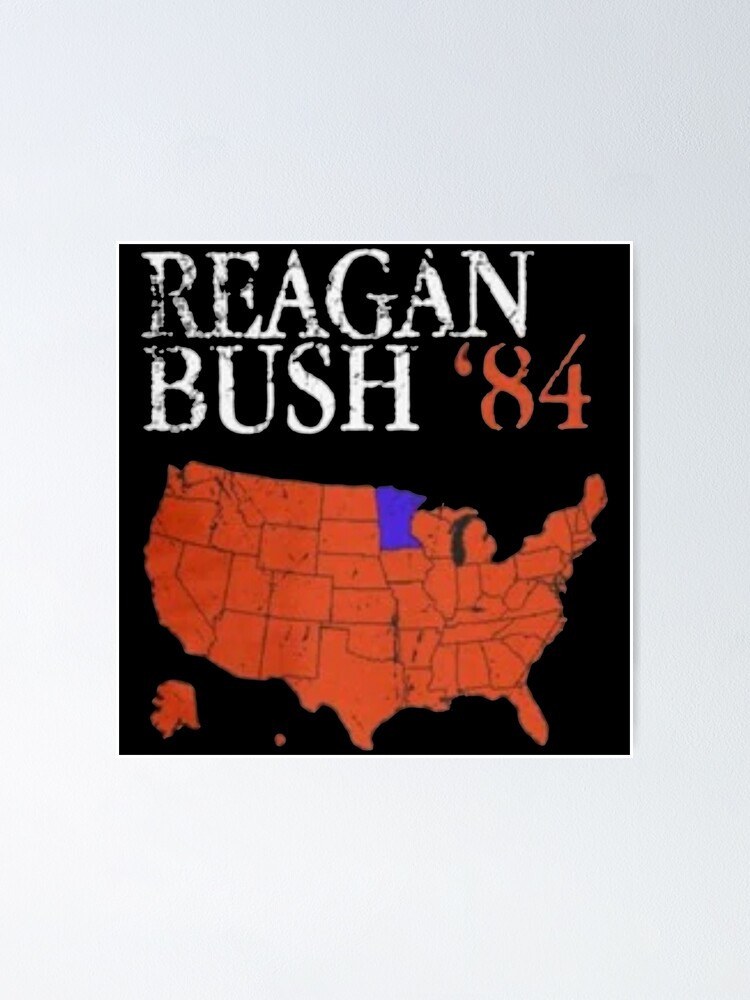 "Reagan Bush" Poster by lalatanah | Redbubble