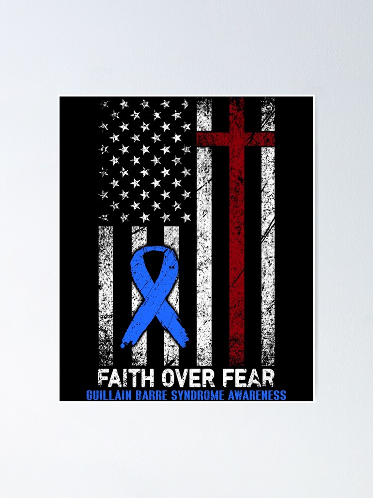 "Christian Distressed USA Flag Cross Faith Over Fears Guillain Barre ...