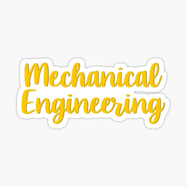 "Mechanical Engineering" Sticker by latinartistry | Redbubble