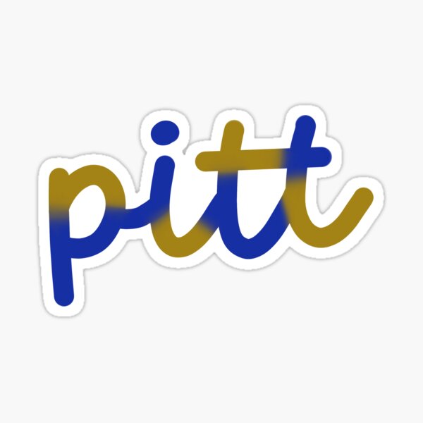 "Pitt" Sticker by maddiesiegel | Redbubble