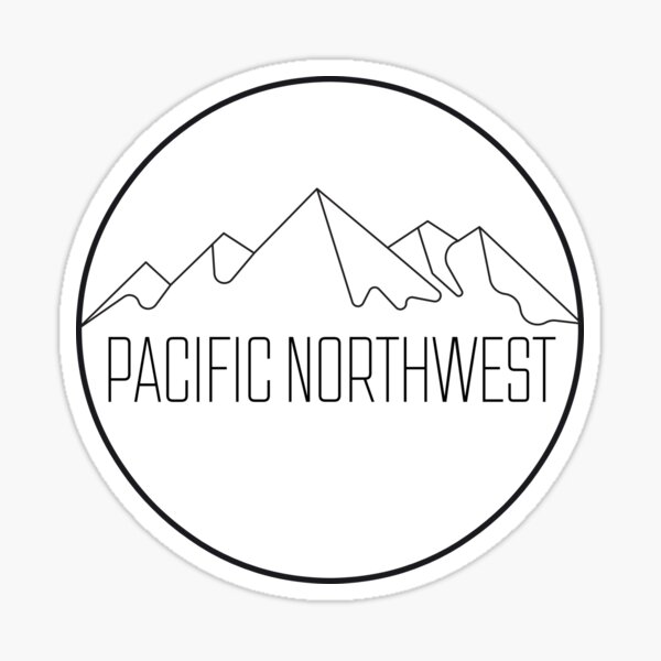 "Pacific NorthWest PNW" Sticker for Sale by DGapparrel | Redbubble