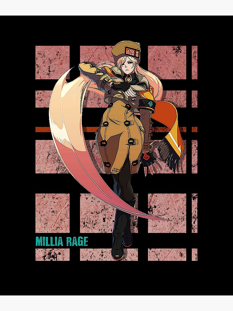 "guilty gear strive ggst millia rage" Art Print by fields689k | Redbubble