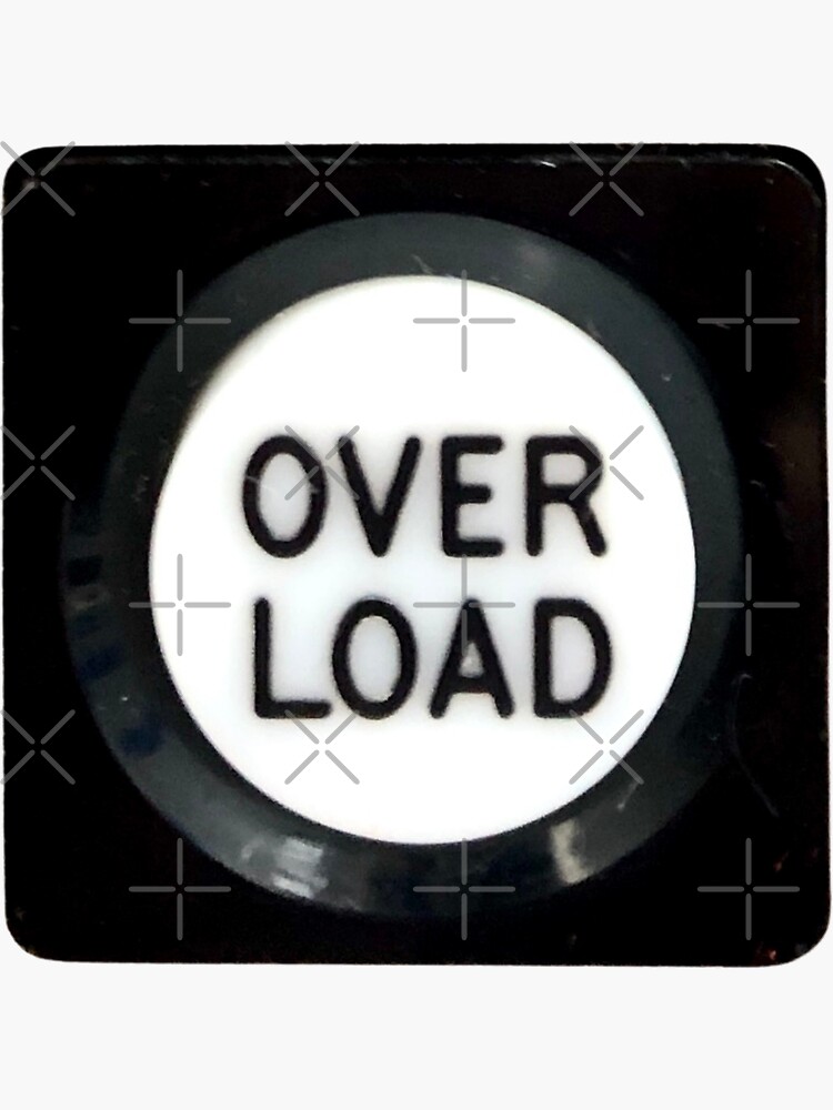 "Overload" Sticker for Sale by suekieper | Redbubble