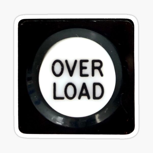 "Overload" Sticker for Sale by suekieper | Redbubble