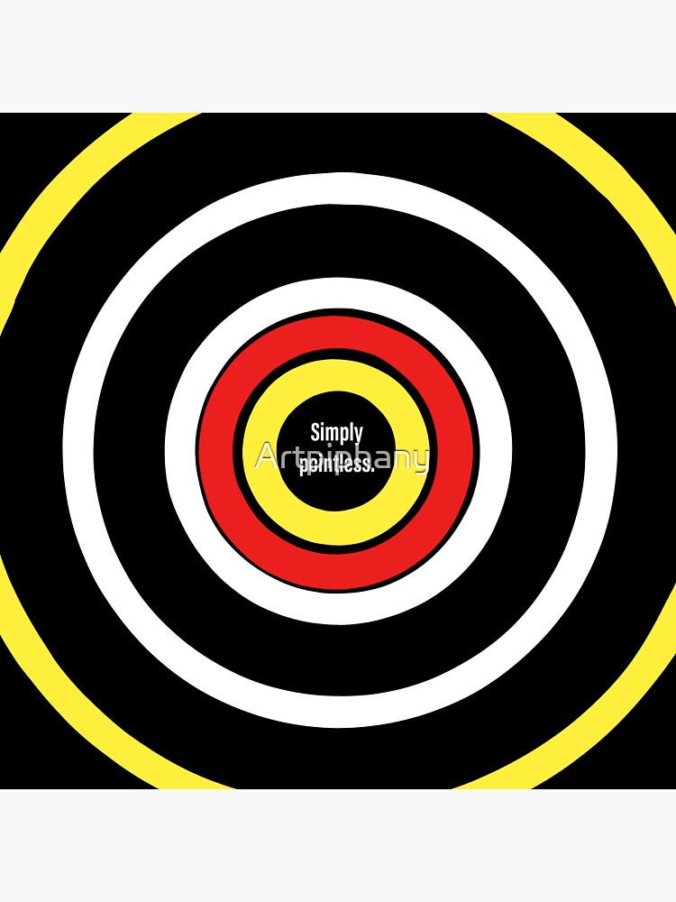 "Simply Pointless " Sticker for Sale by Artpiphany | Redbubble