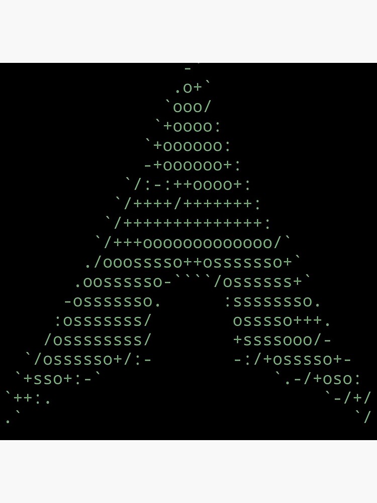 "Arch Linux Neofetch ASCII Art Logo" Photographic Print for Sale by ...