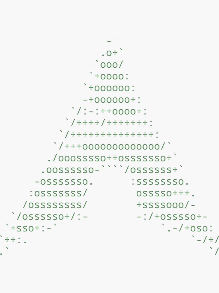 "Arch Linux Neofetch ASCII Art Logo" Sticker for Sale by WhateverIs ...