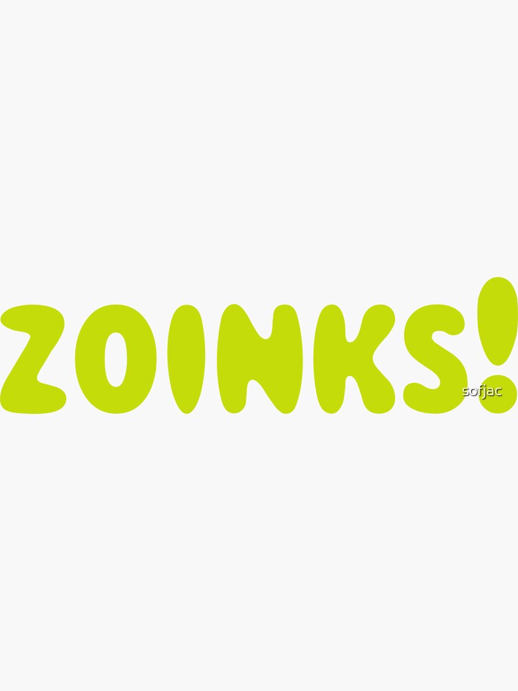 "zoinks!" Sticker for Sale by sofjac | Redbubble