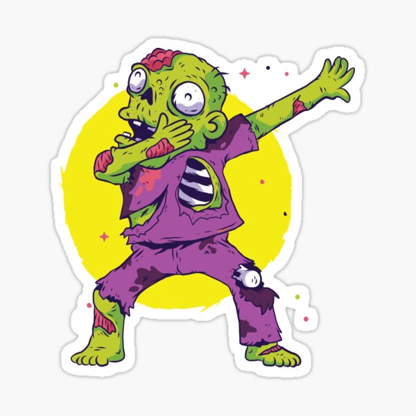 "Zombie Dabbing" Sticker for Sale by TRIBExSPACE | Redbubble