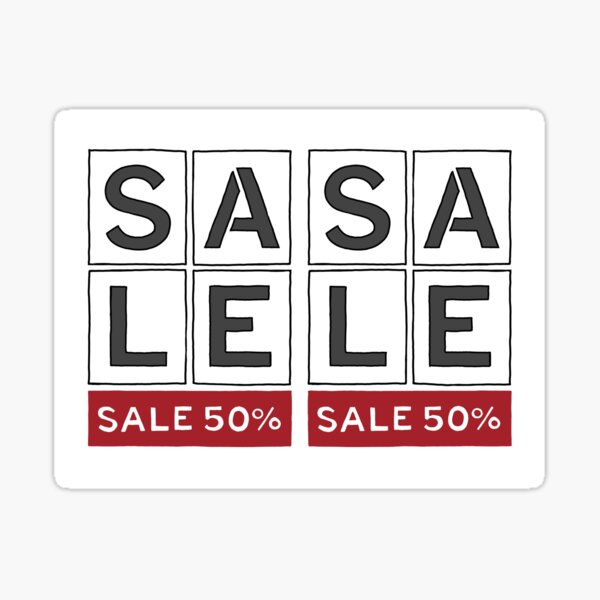 "sasa lele" Sticker for Sale by seatha | Redbubble