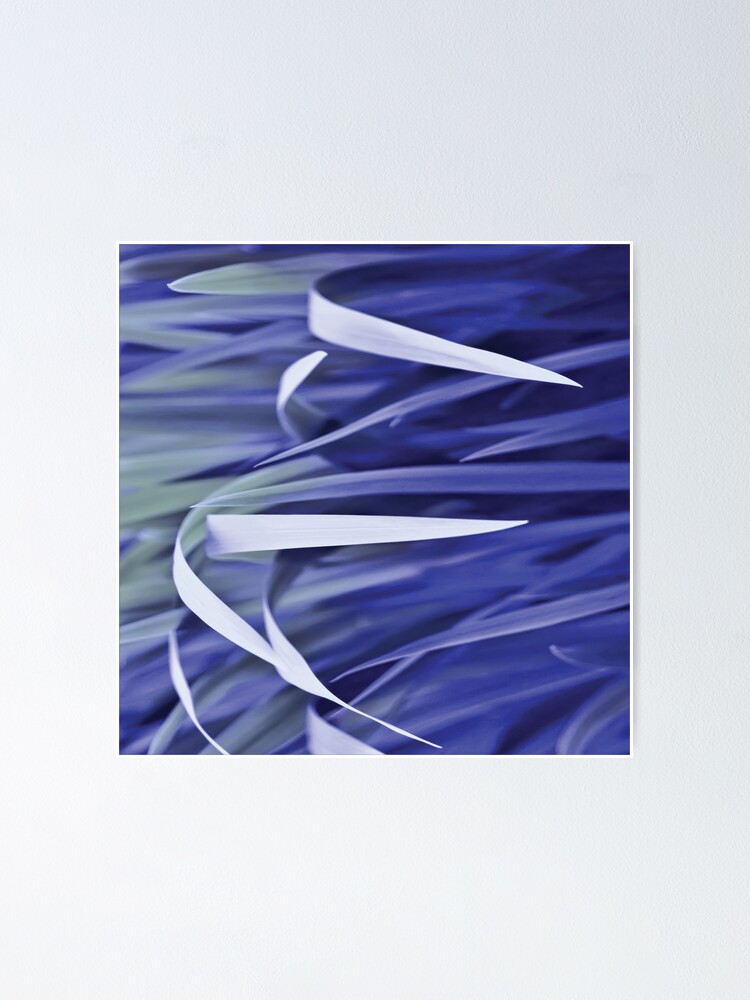 "Prussian Blue And Green Abstract Wall Art Pattern" Poster for Sale by ...